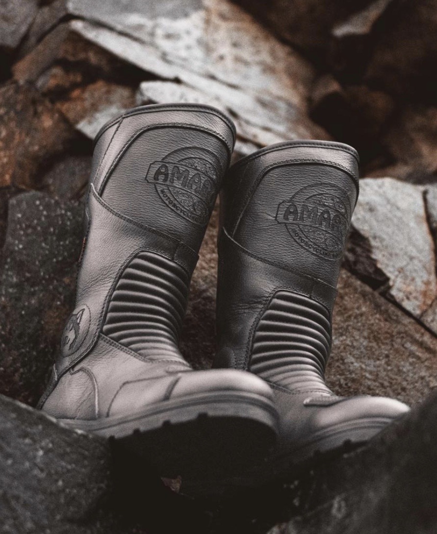Amaroq Valiant Boots - Black - Open Road Pune | Riding Gear