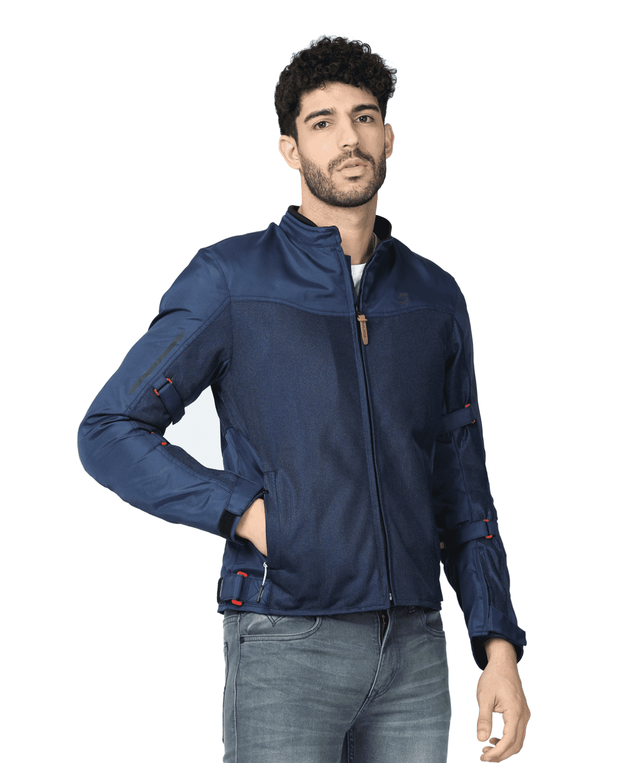 Solace Thrift Mesh Jacket Schema Blue - Open Road Pune | Riding Gear