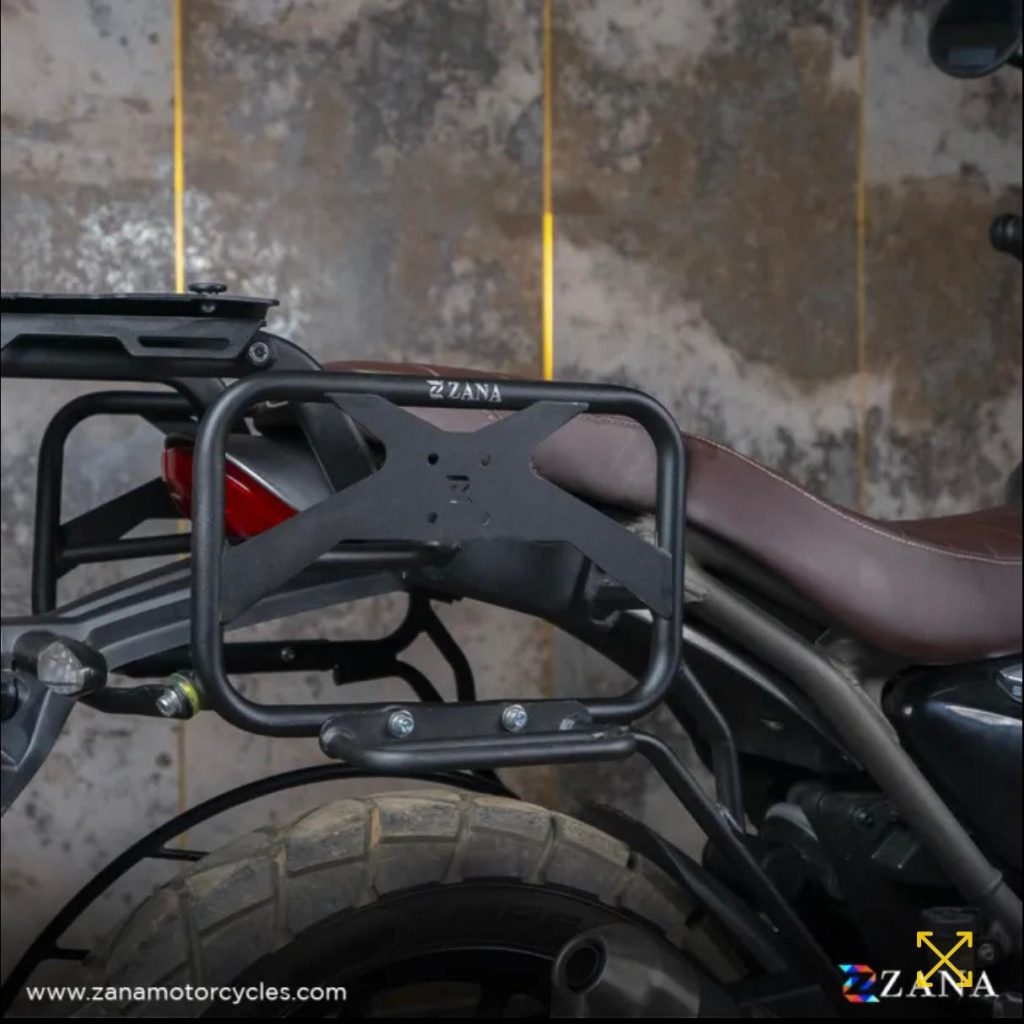 Zana Saddle Stay Mild Steel With Jerry Can Mount For Triumph Speed ...