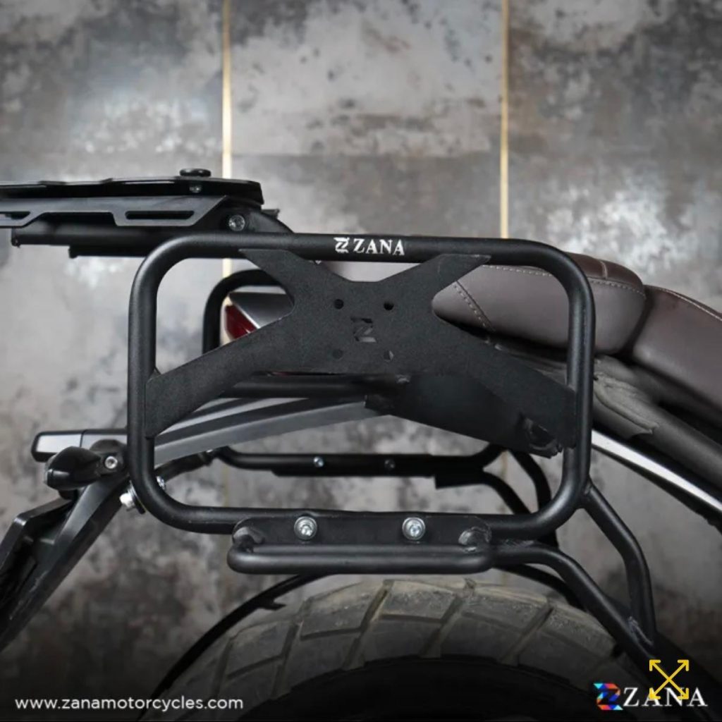 Zana Saddle Stay Mild Steel With Jerry Can Mount For Triumph Speed ...