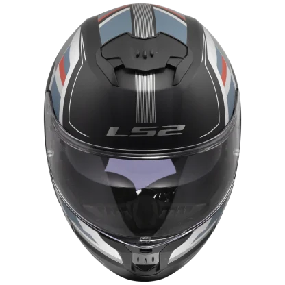 LS2 FF320 Stream II Vintage Matt Black Grey Red - Open Road Pune ...